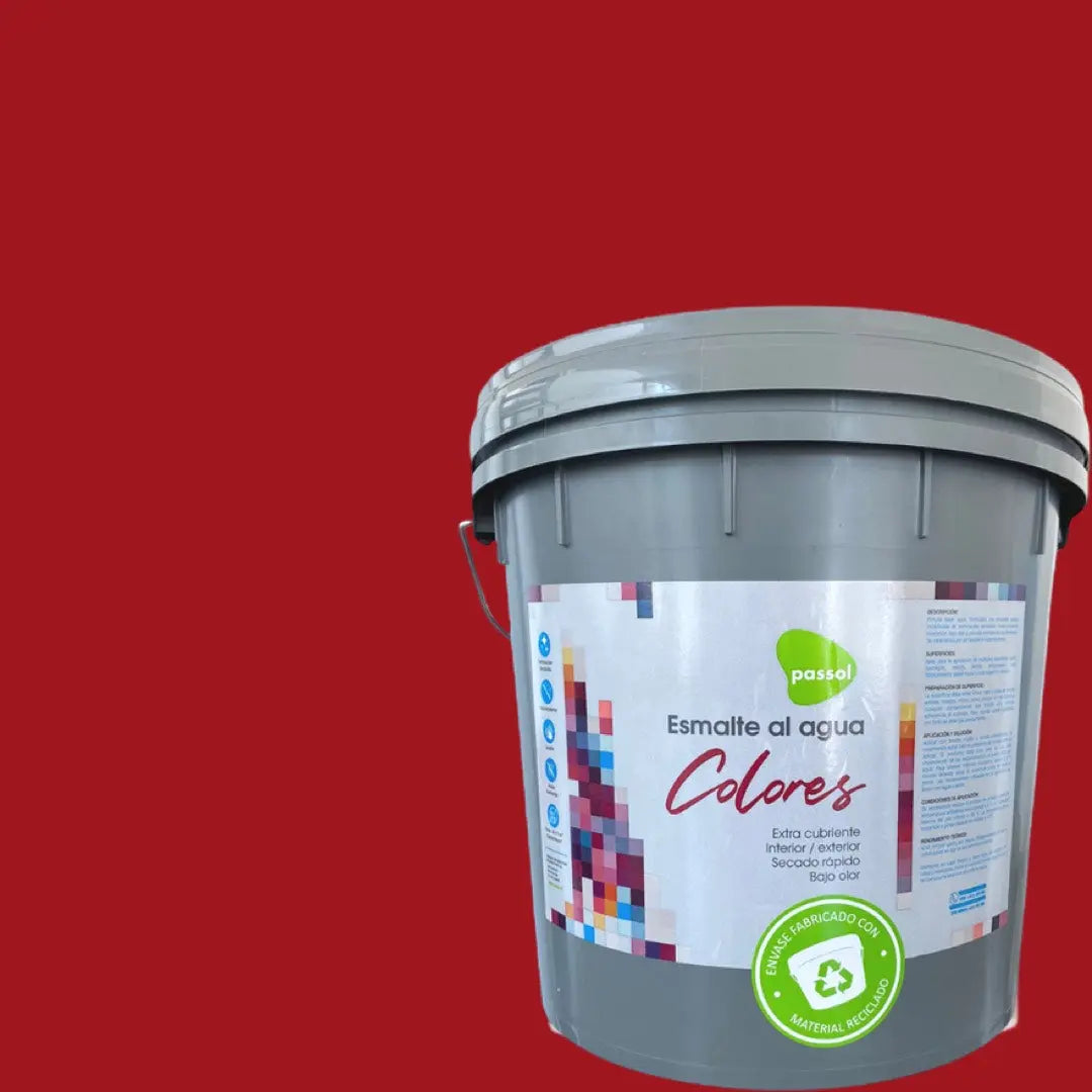 Esmalte al Agua Rojo Italiano Tineta Passol - Passol
